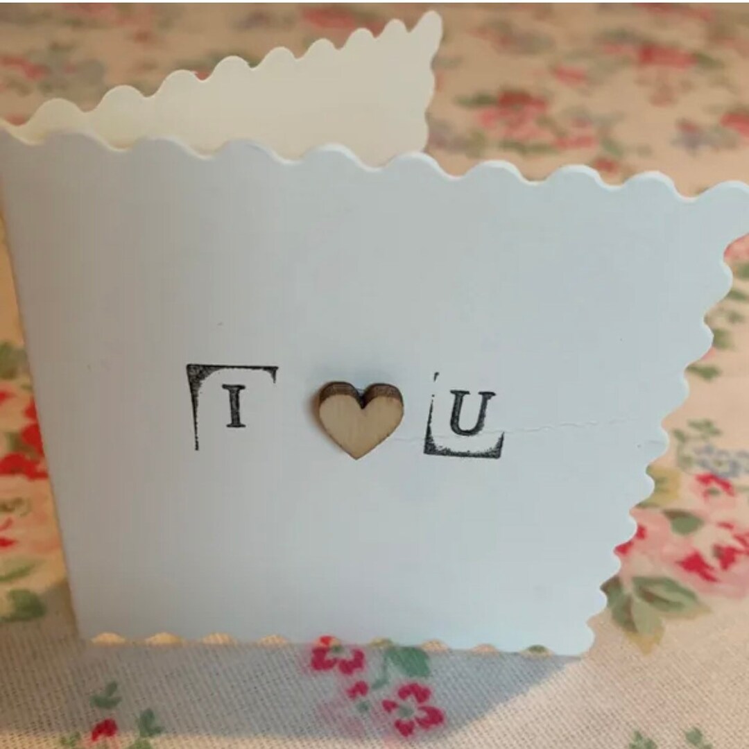 I Heart U card, for Valentines or other occasions - Etsy Österreich