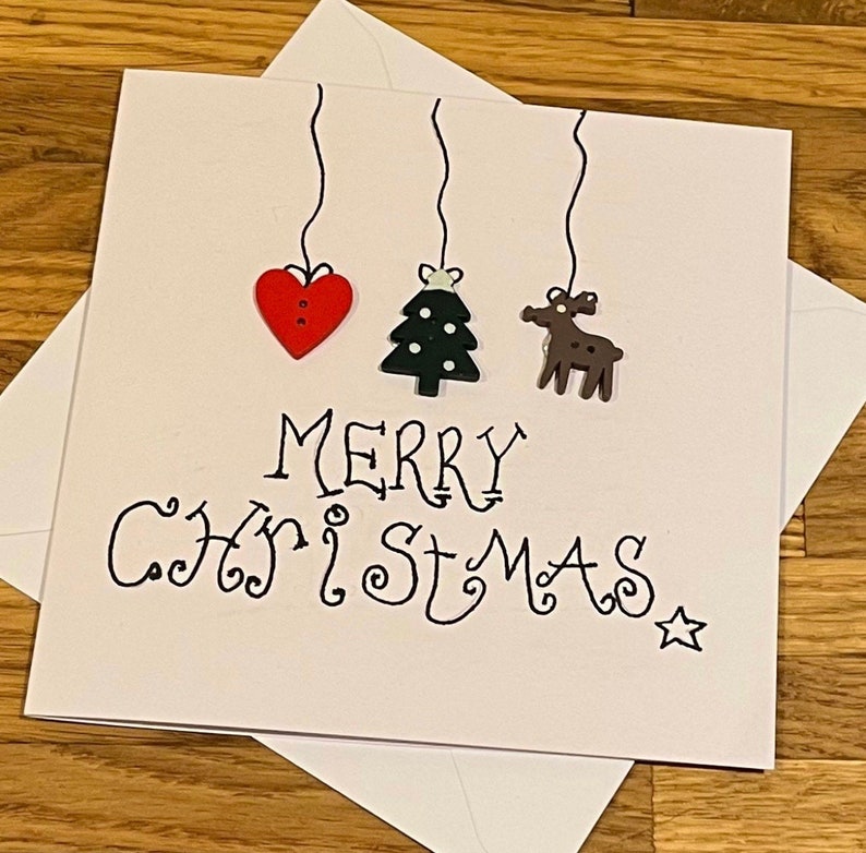 Cute Handcrafted Christmas Cards - Etsy