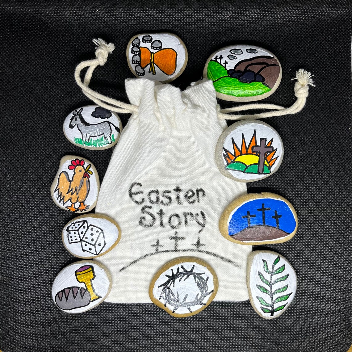Easter Story Stones Story Telling for Children - Etsy