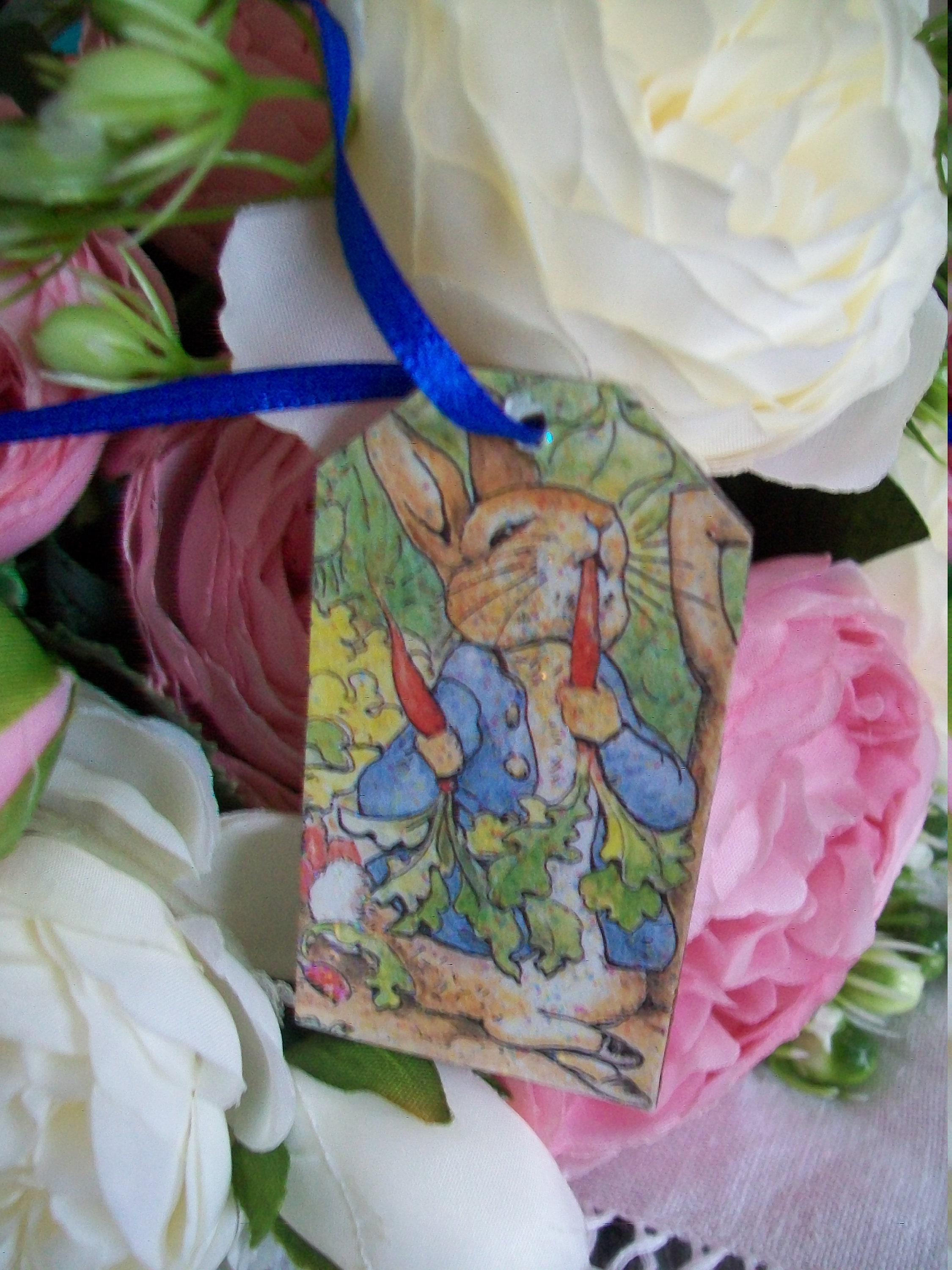 Peter Rabbit Gift Tags / Drawer Hangers. Wooden Decoupage Gift - Etsy