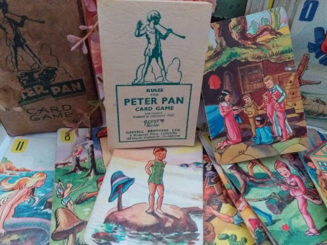 Peter Pan 1940s Pepys Picture Playing Cards. Fabulous Colours - Etsy