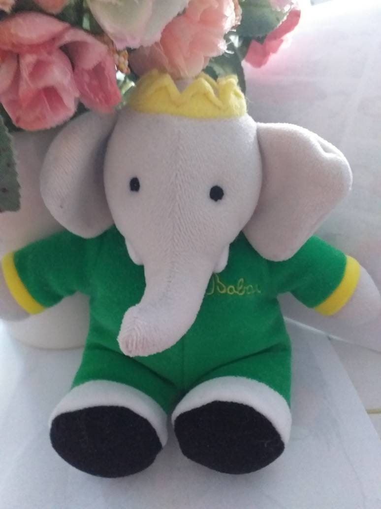 Babar Toys by Gund Soft Toys Vintage Babar Rattle Toy and - Etsy UK