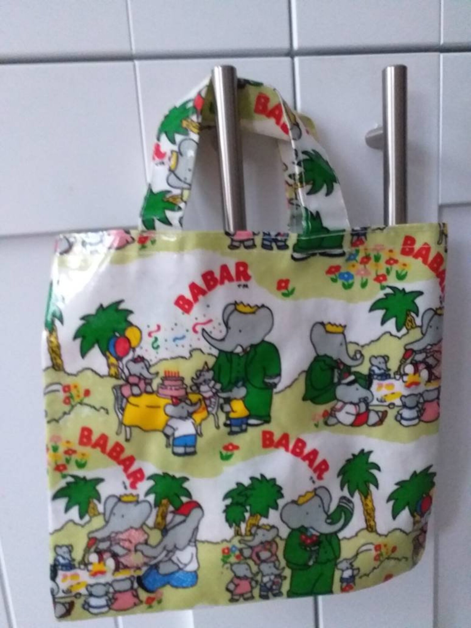 Babar Soft Toys and Babar Oil Cloth Bag Vintage Babar Toys by - Etsy