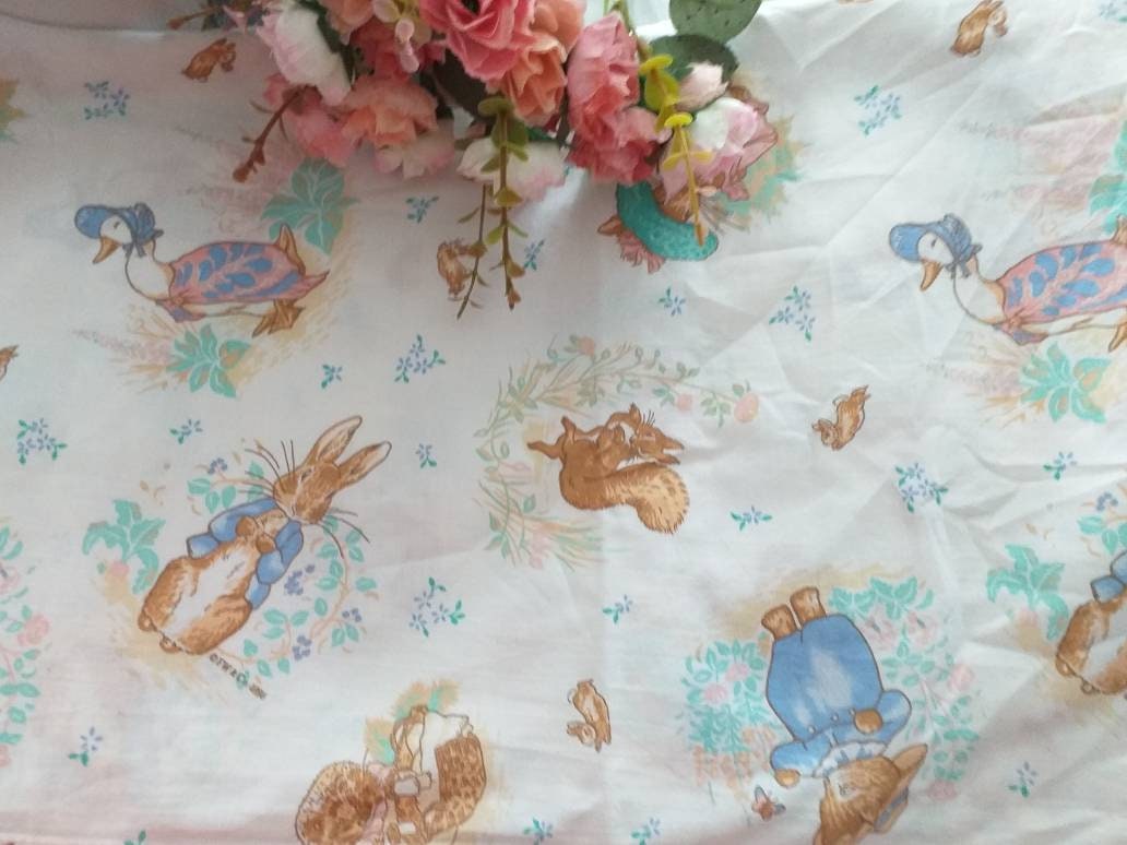 Peter Rabbit Fabrics. Beatrix Potter Vintage 1990s Fabrics. - Etsy UK