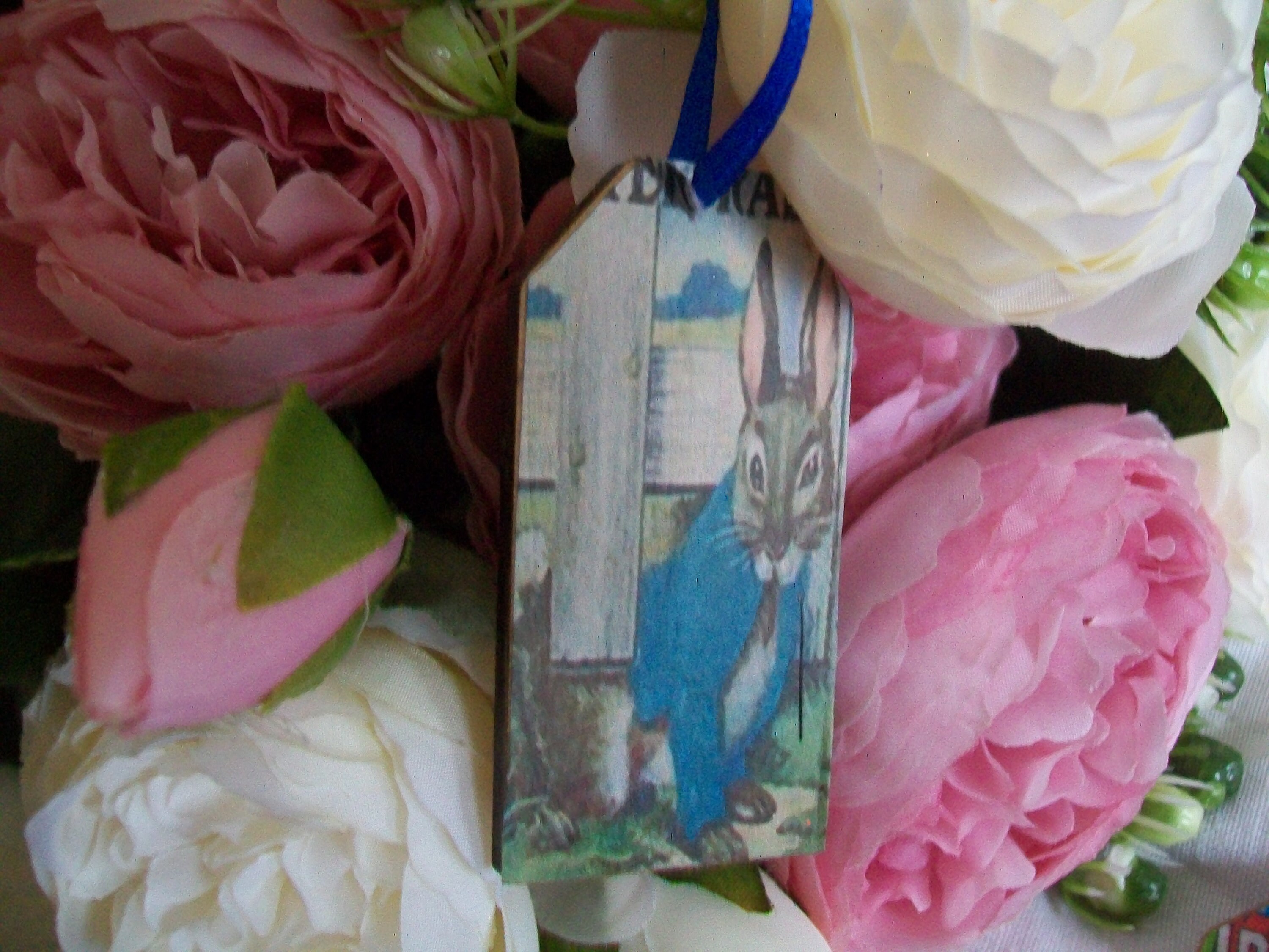 Peter Rabbit Gift Tags / Drawer Hangers. Wooden Decoupage Gift - Etsy