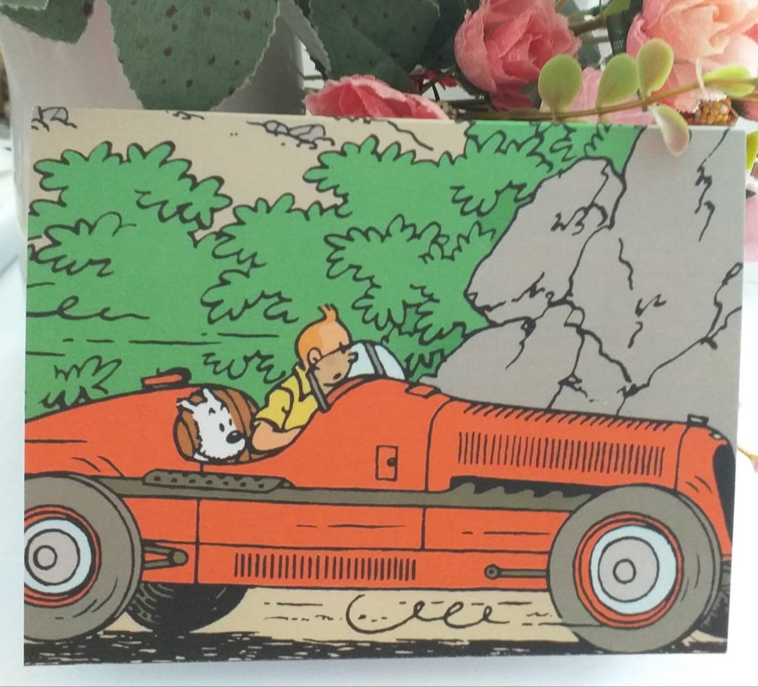 Tintin Greetings Card Fabulous Vintage Style Blank or Happy Birthday ...