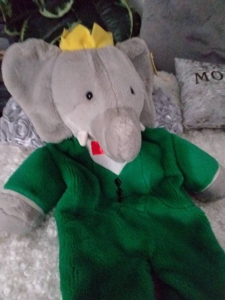 Babar Toys by Gund Soft Toys Vintage Babar Rattle Toy and - Etsy UK