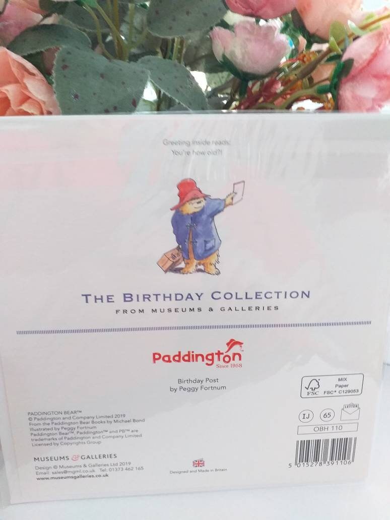 Paddington Bear Greetings Cards Note Books Bookmarks and - Etsy