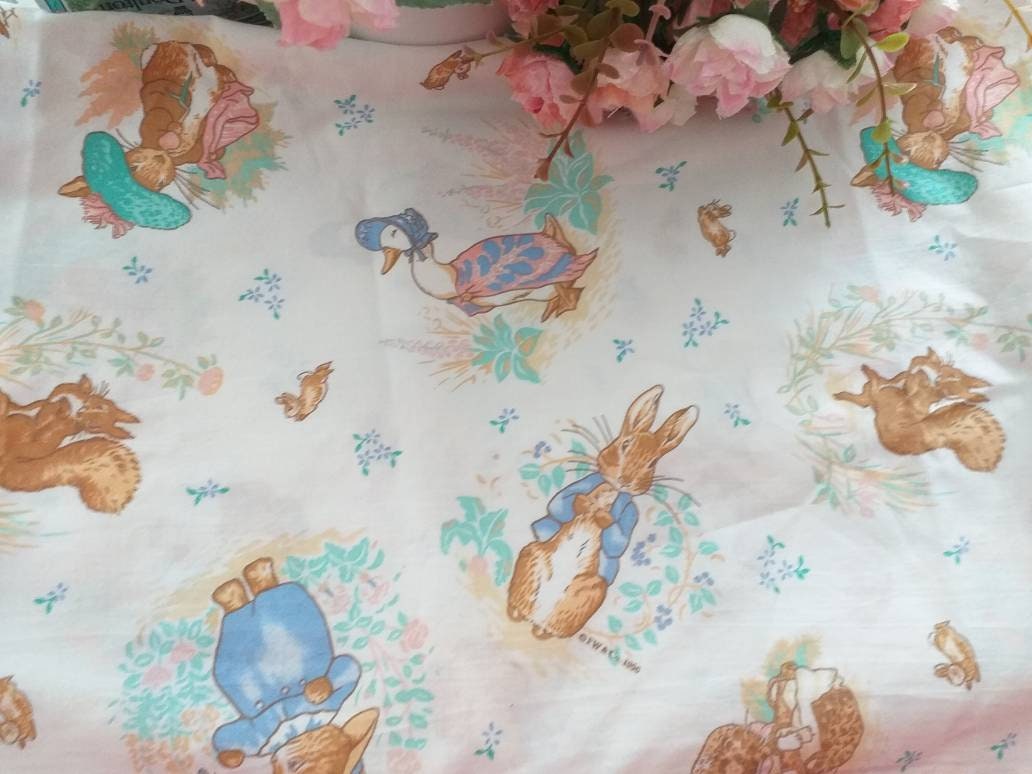 Peter Rabbit Fabrics. Beatrix Potter Vintage 1990s Fabrics. - Etsy UK