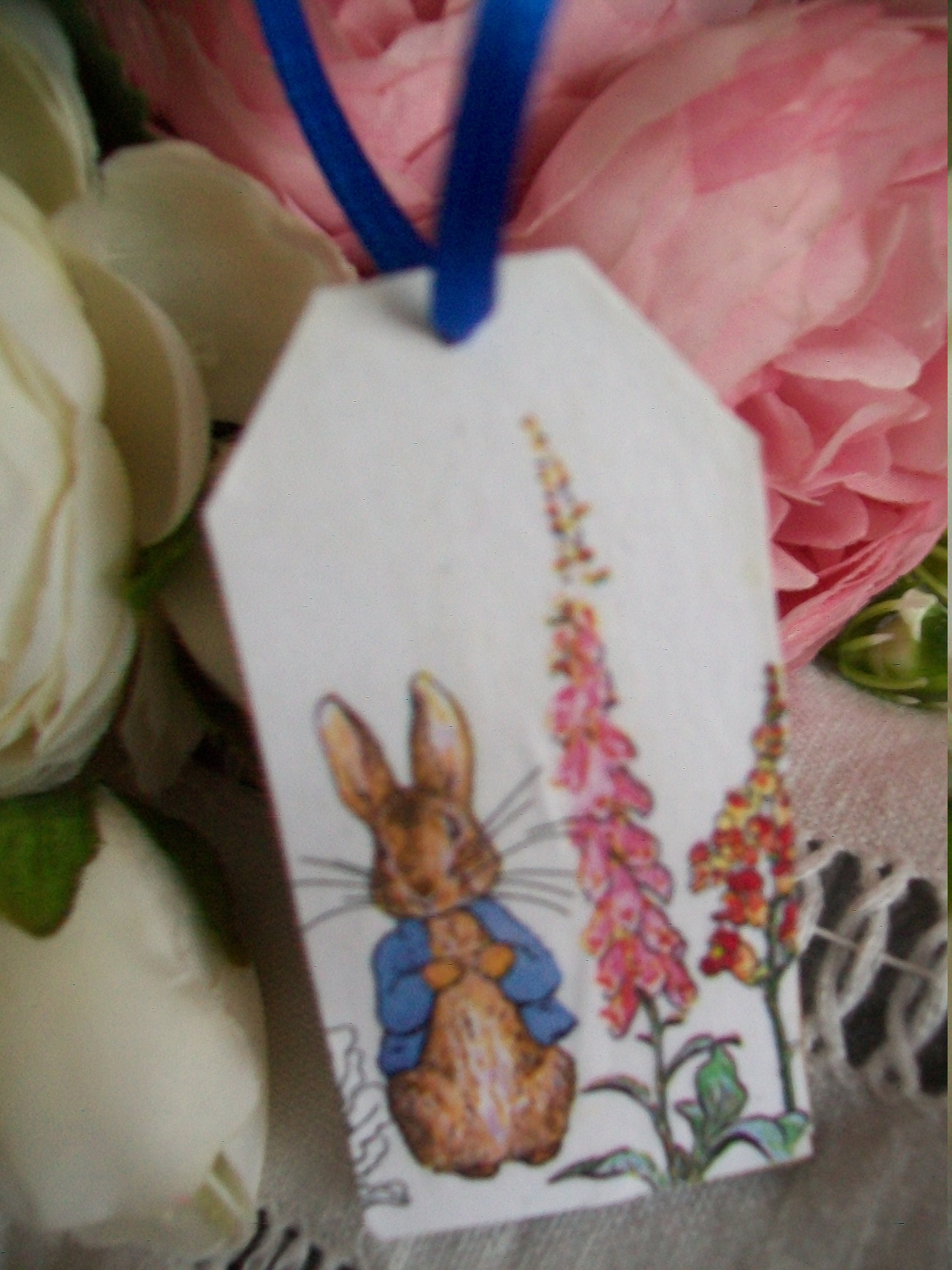 Peter Rabbit Gift Tags / Drawer Hangers. Wooden Decoupage Gift - Etsy