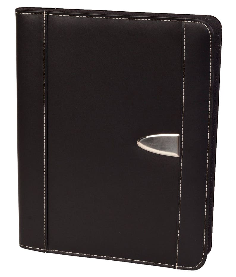 Resume Portfolio Padfolio - Genuine Bonded Leather Portfolio With ...
