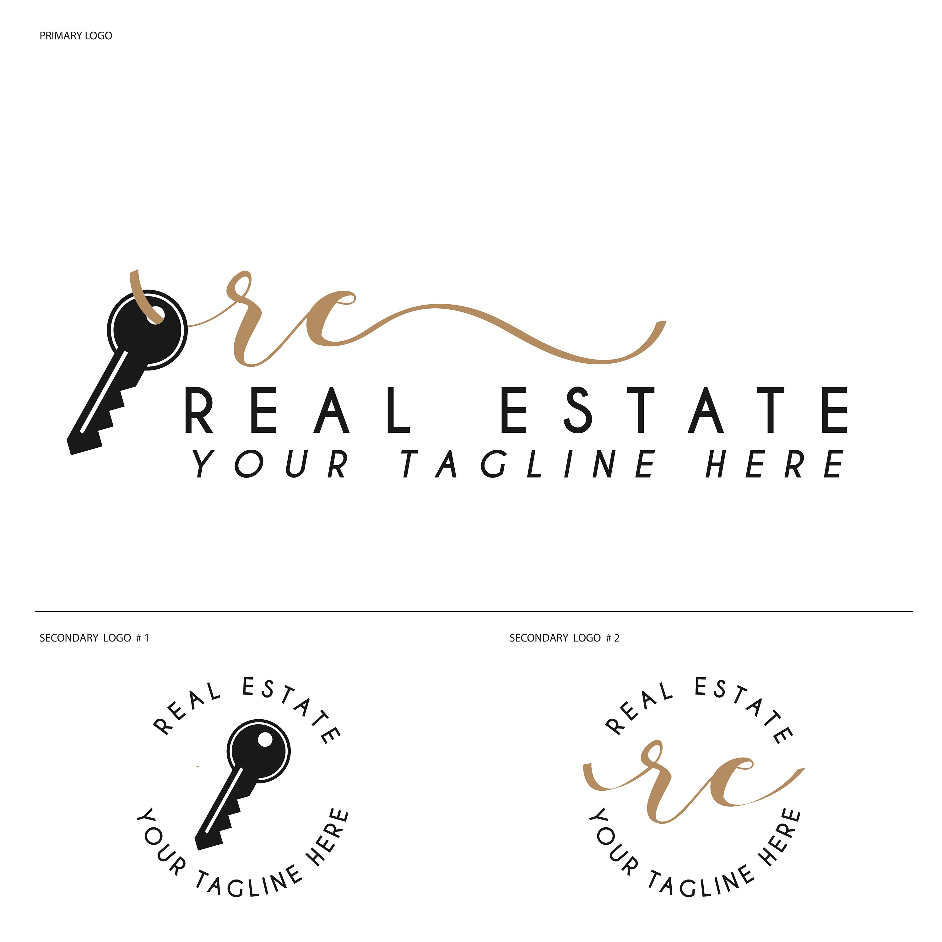 Primary & Secondary Logo Customised Premade Logo Design Kit Paper ...