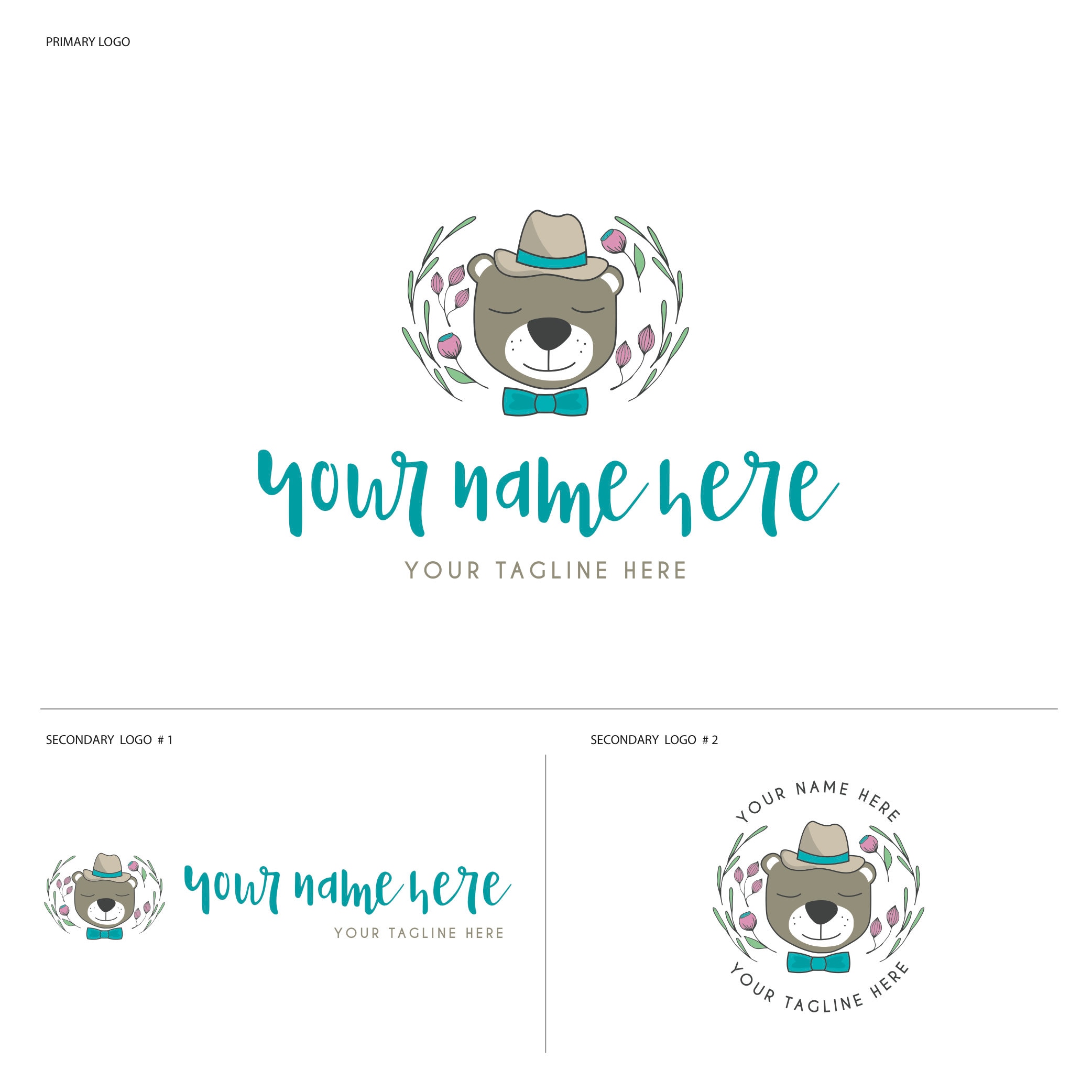 Paper Design & Templates Paper & Party Supplies premade logo cute logo ...