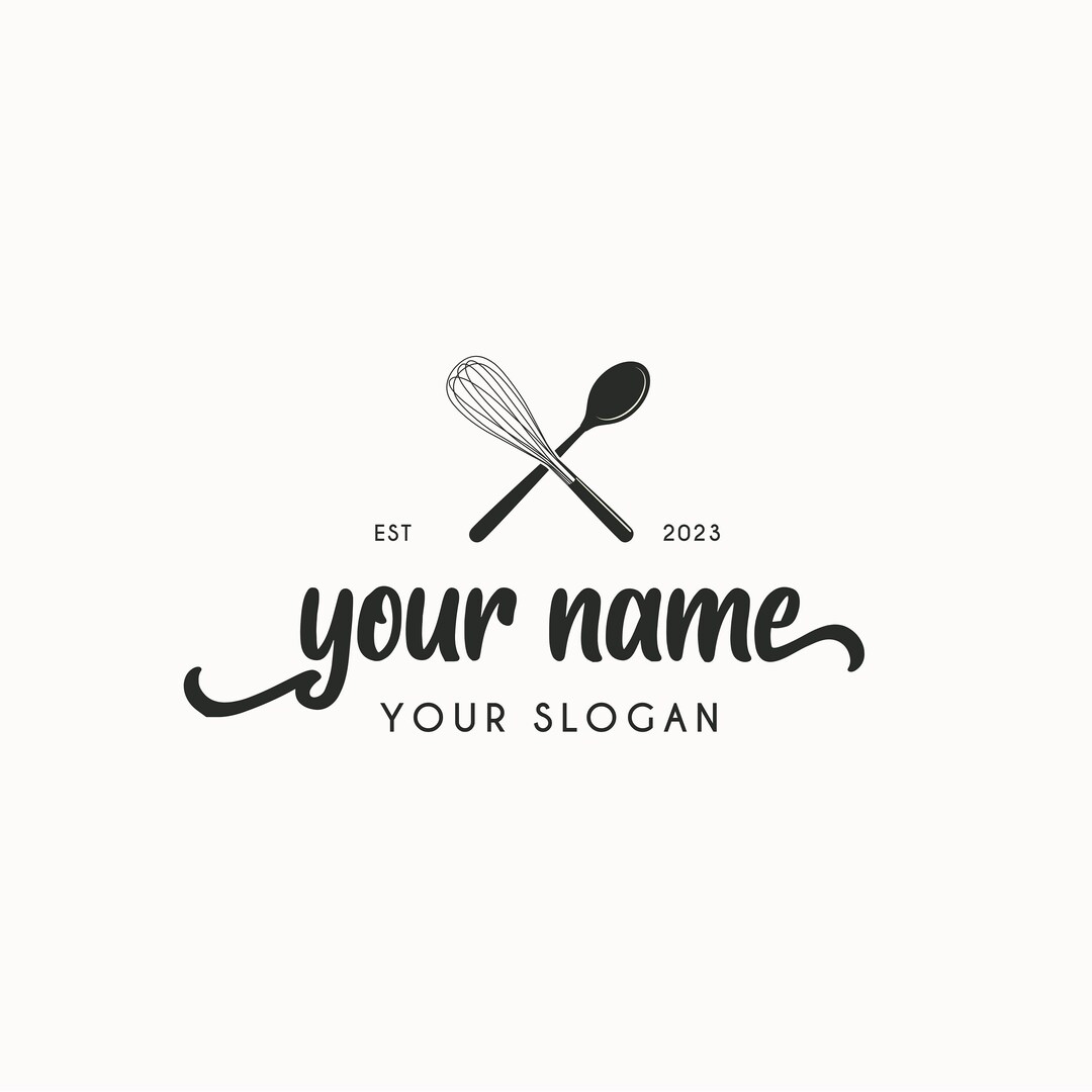 Simple And Modern Food Logo Design To Be Personalized With Etsy simple-and-modern-food-logo-design-to-be-personalized-with-etsy