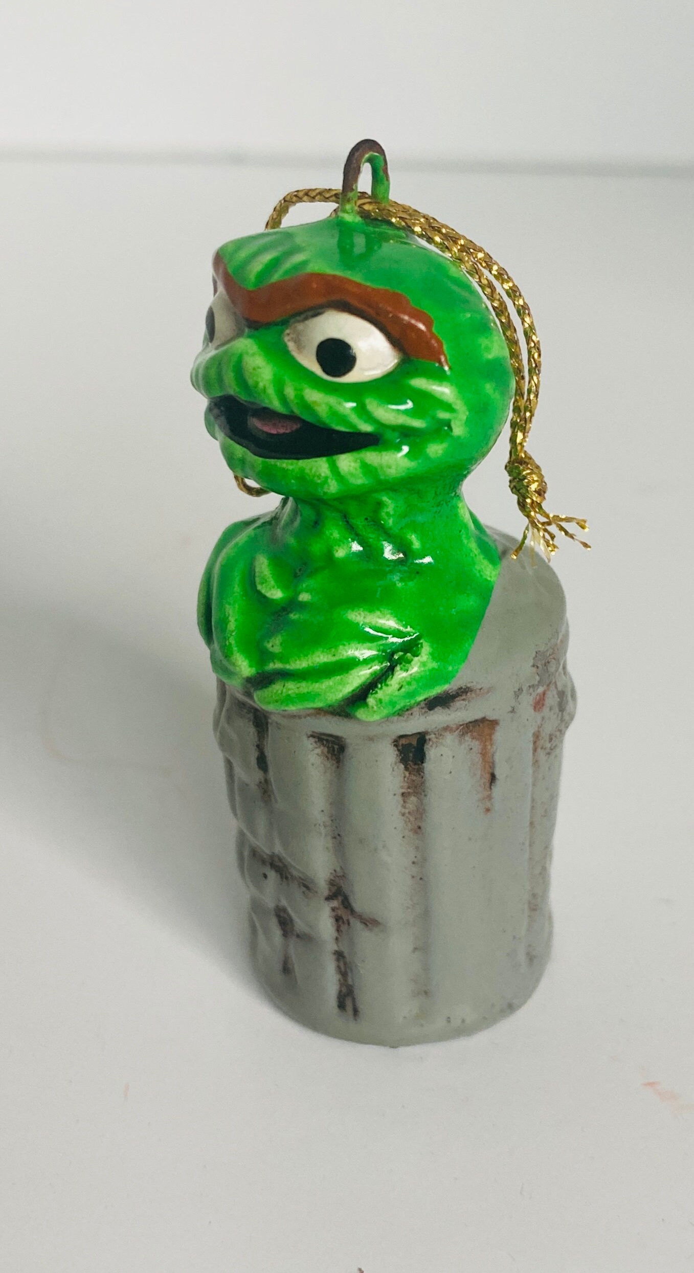 Sesame Street Oscar the Grouch Plaster Ornament Korea 1977 Muppets Inc ...