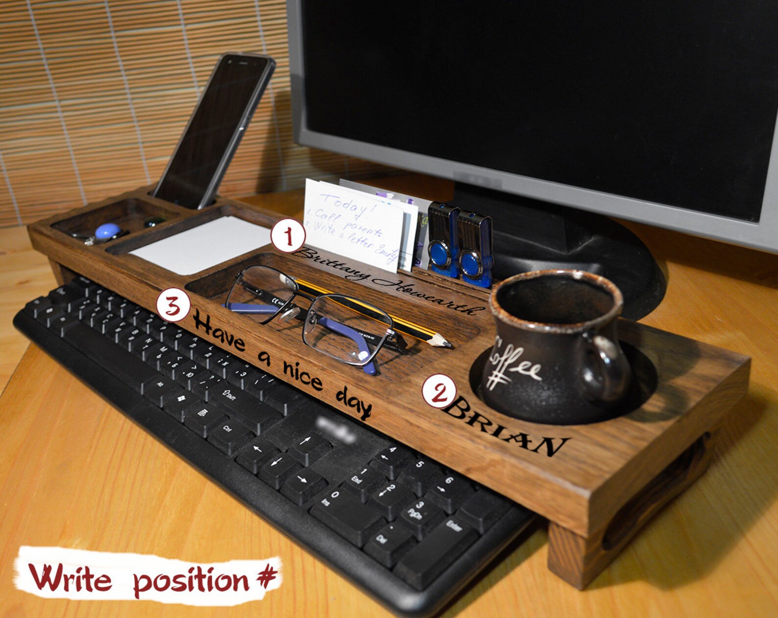 Personalized Desk Organizer | Etsy