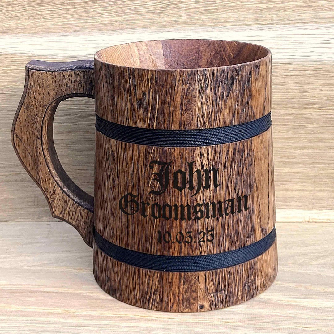 Set of 7 Groomsmen Gifts, Personalized Beer Mug, Groomsmen Proposal ...
