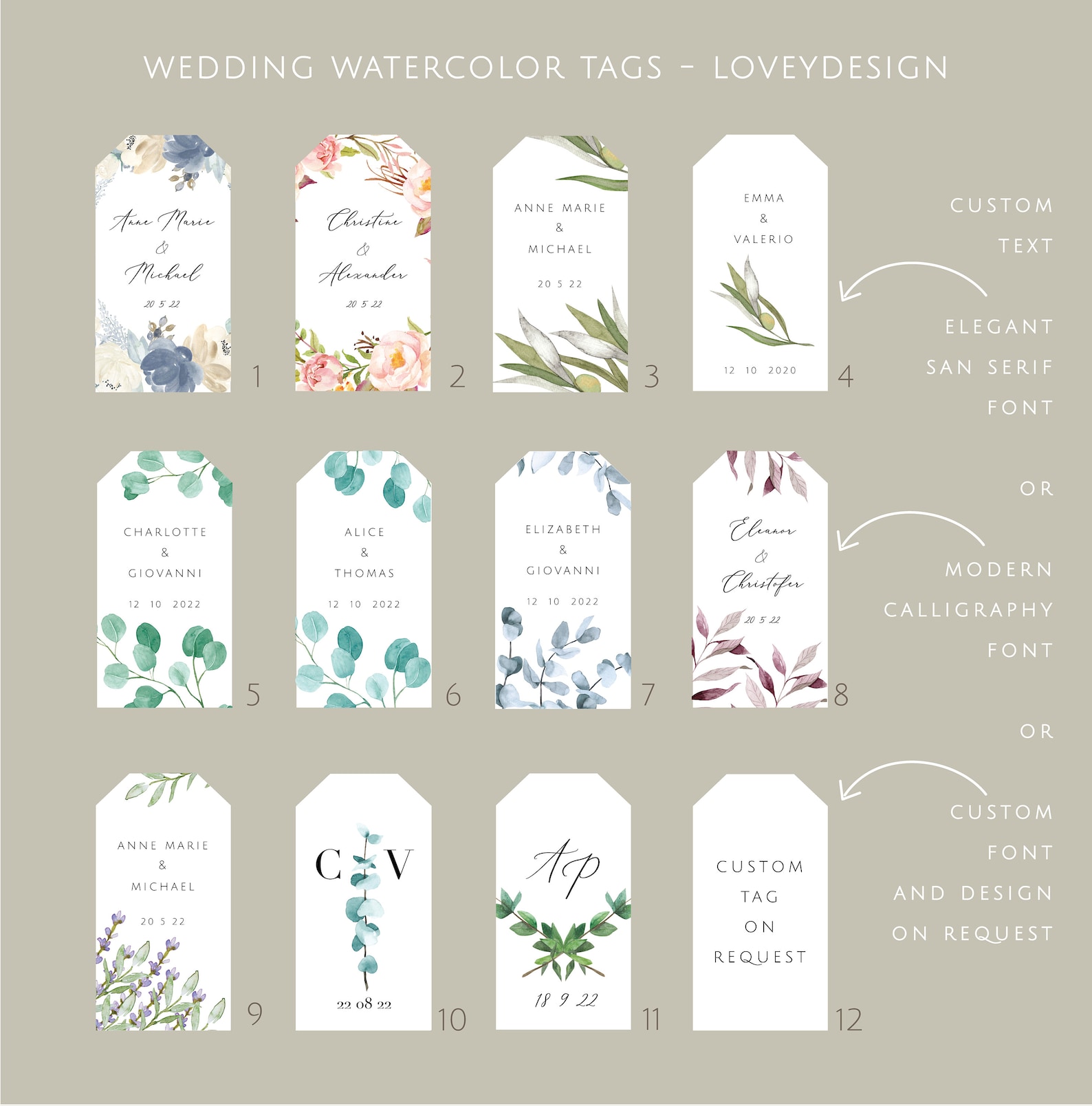 Custom Favor Bag Personalized Thank You Gift Custom Name and | Etsy