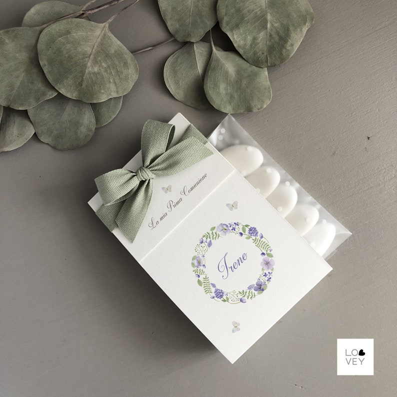 Porta confetti personalizzato Comunione Cresima Battesimo - Etsy Italia