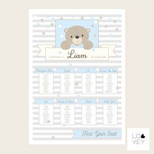 Poster Seating Chart, Girl's Party Decoration, Pink and Gold Seating ...