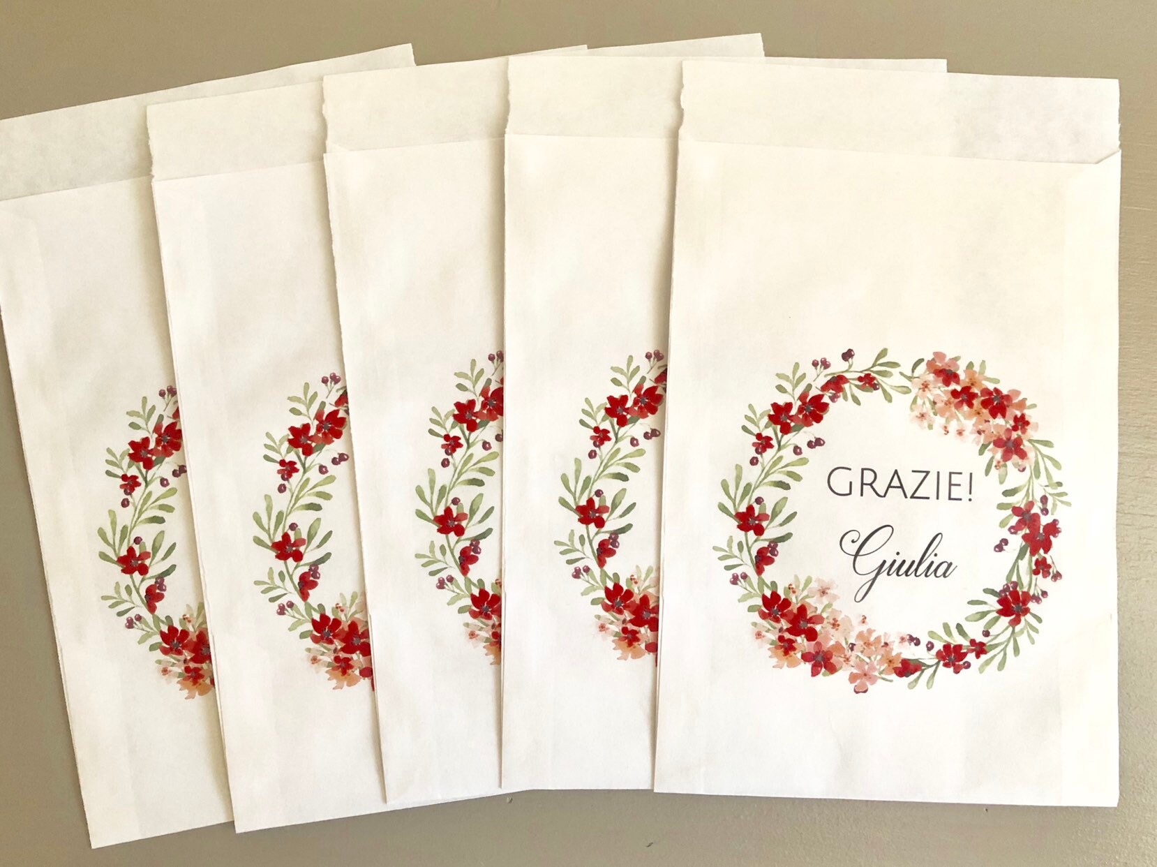 30 Custom Goodie Bags Personalized Party Gift Bags Paper | Etsy