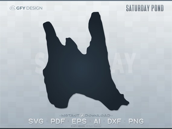 Saturday Pond SVG Digital File Set Maine Vector Outline - Etsy