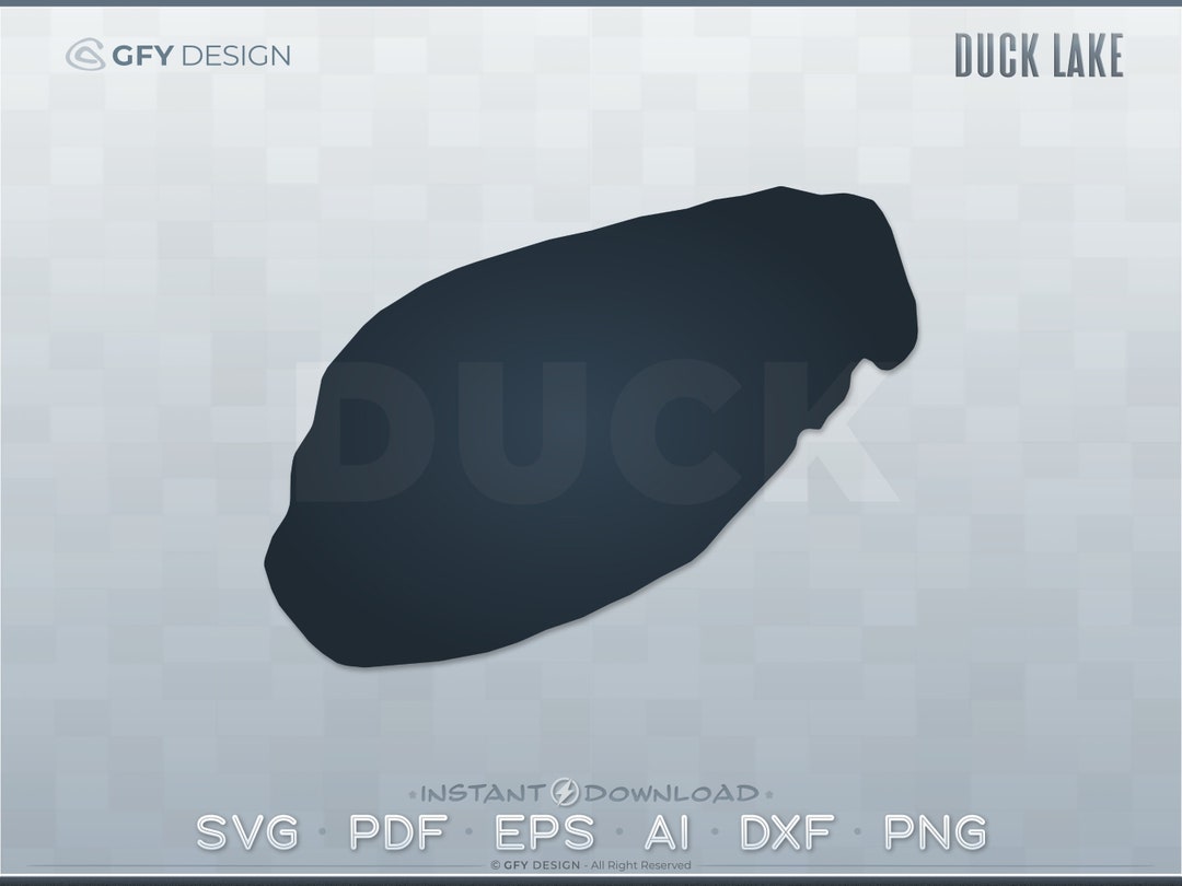 Duck Lake, MN - SVG - Digital File Set | Minnesota - Vector Outline Map ...