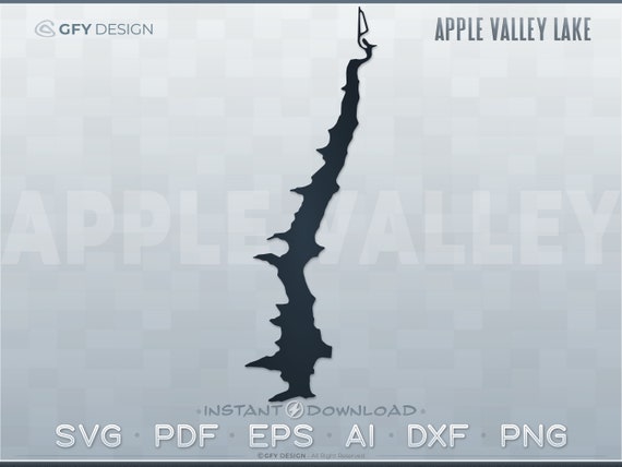 Apple Valley Lake SVG Digital File Set Ohio Vector - Etsy