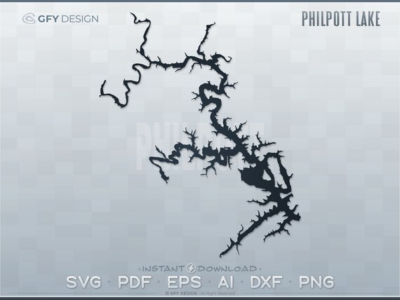 Philpott Lake SVG Digital File Set Virginia Vector - Etsy