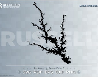 Lake Norman Vector Graphic Cut File Map Print Ready | Etsy