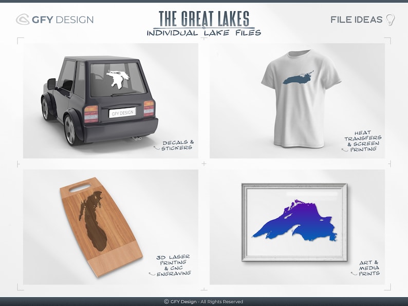 Great Lakes Super Bundle SVG Vector Graphic Set Perfect - Etsy