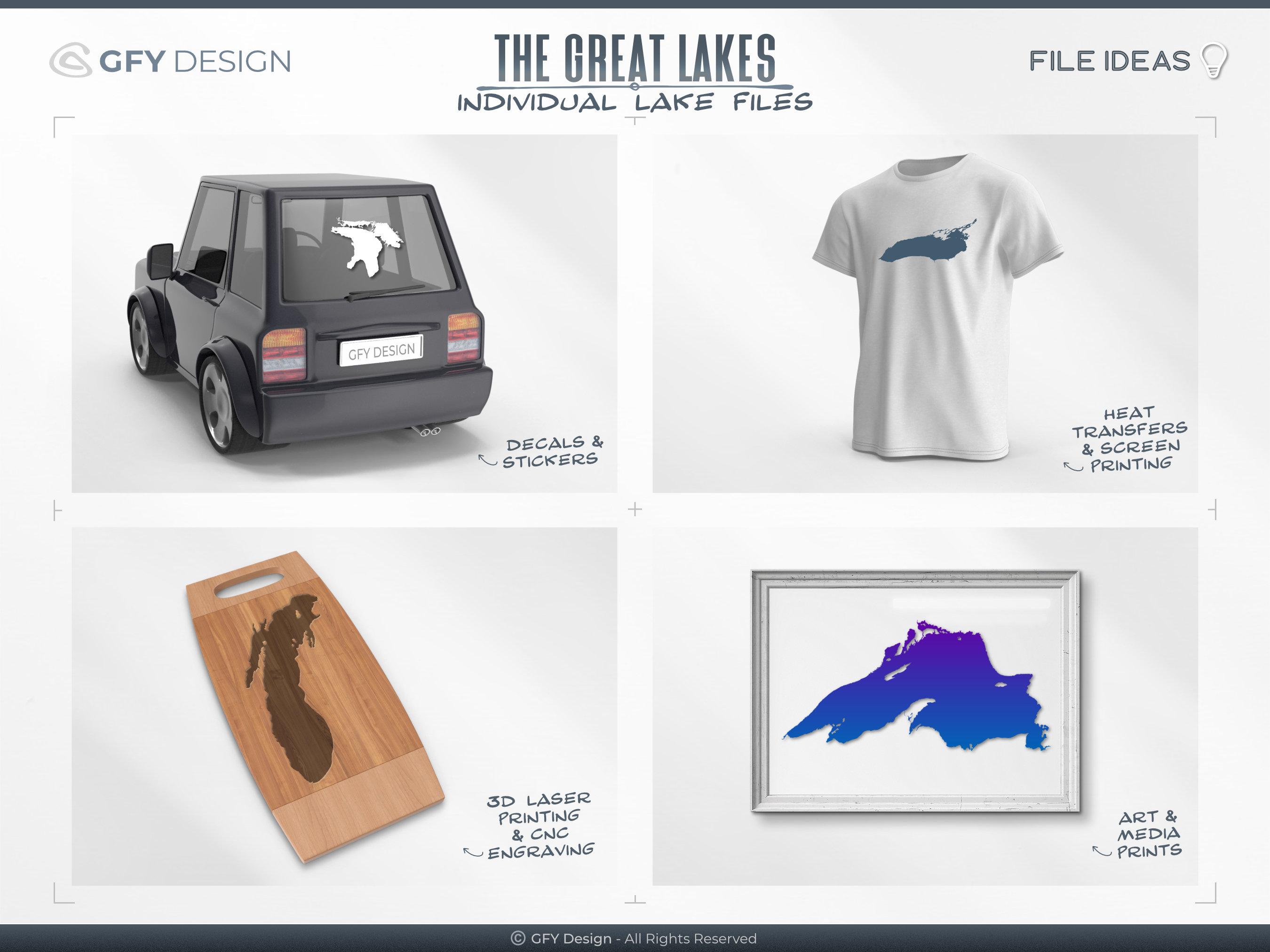 Great Lakes Super Bundle SVG Vector Graphic Set Perfect - Etsy