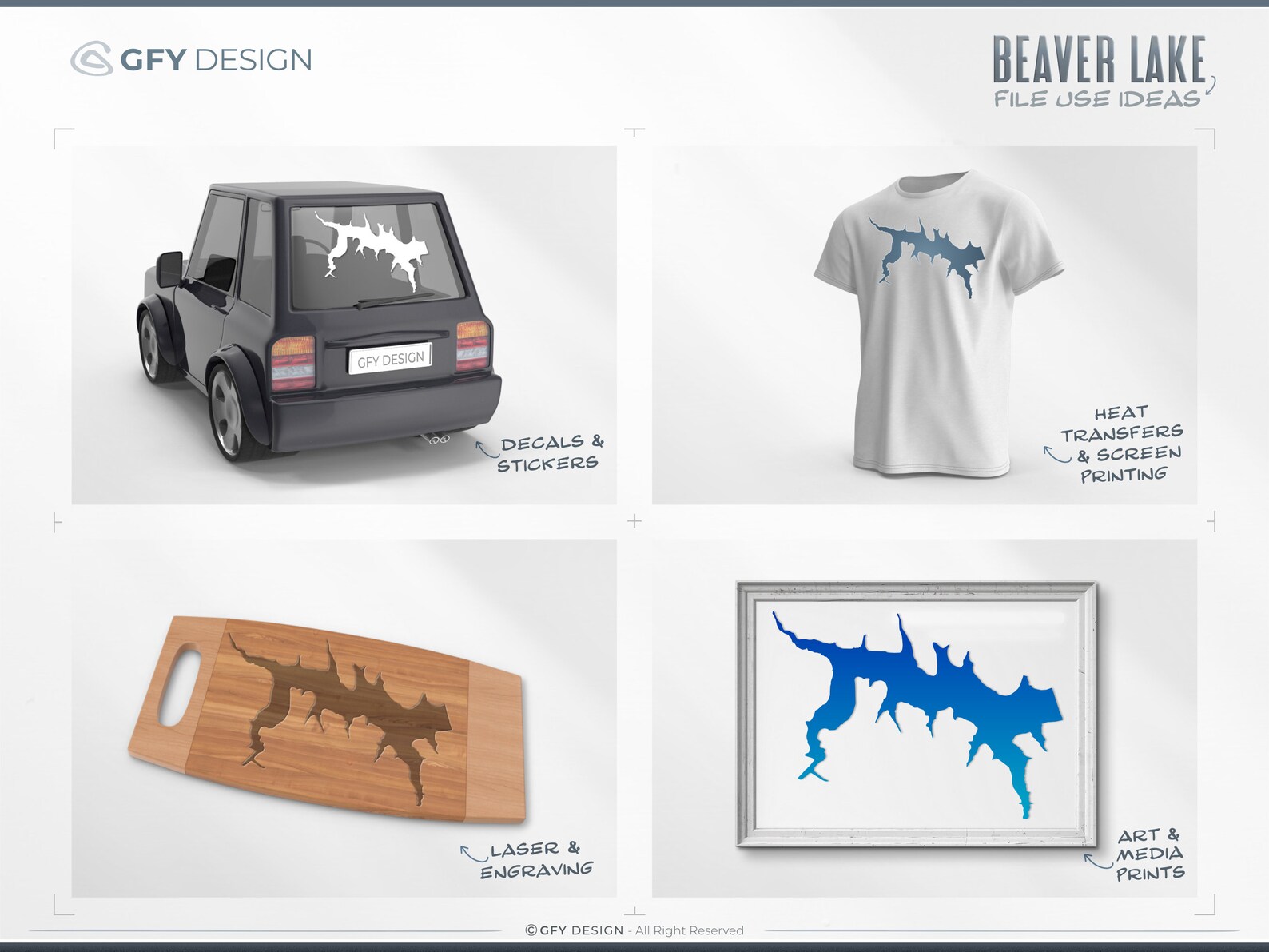 Beaver Lake SVG Digital File Set Nebraska Vector Outline - Etsy