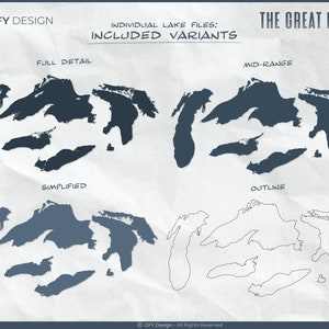 Great Lakes Super Bundle - SVG Vector Graphic Set | Perfect for Cricut ...
