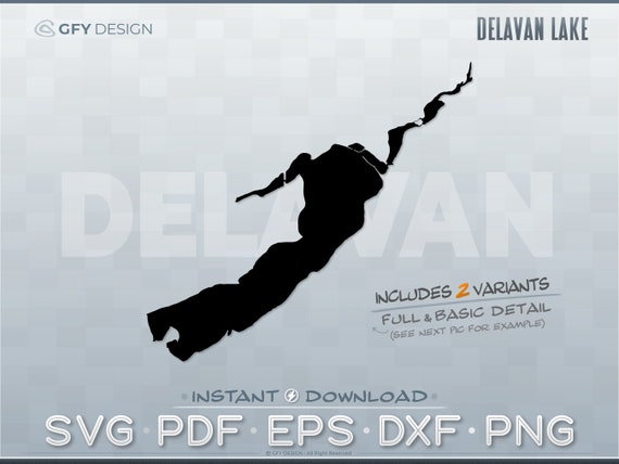 Delavan Lake SVG Vector Graphic Wisconsin Ideal for - Etsy