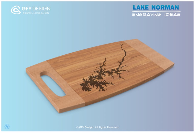 Lake Norman - Vector Graphic, Cut File, Map, Print Ready, Digital File ...