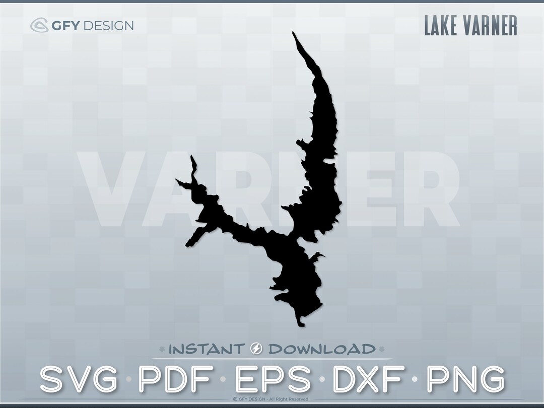 Lake Varner - Vector Graphic Digital Files, Instant Download (georgia ...