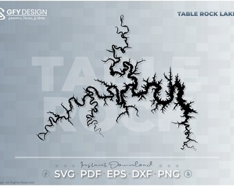 Lake Norman Vector Graphic Cut File Map Print Ready | Etsy