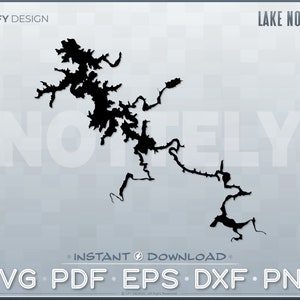Lake Nottely - Vector Graphic Digital Files, Instant Download (georgia ...