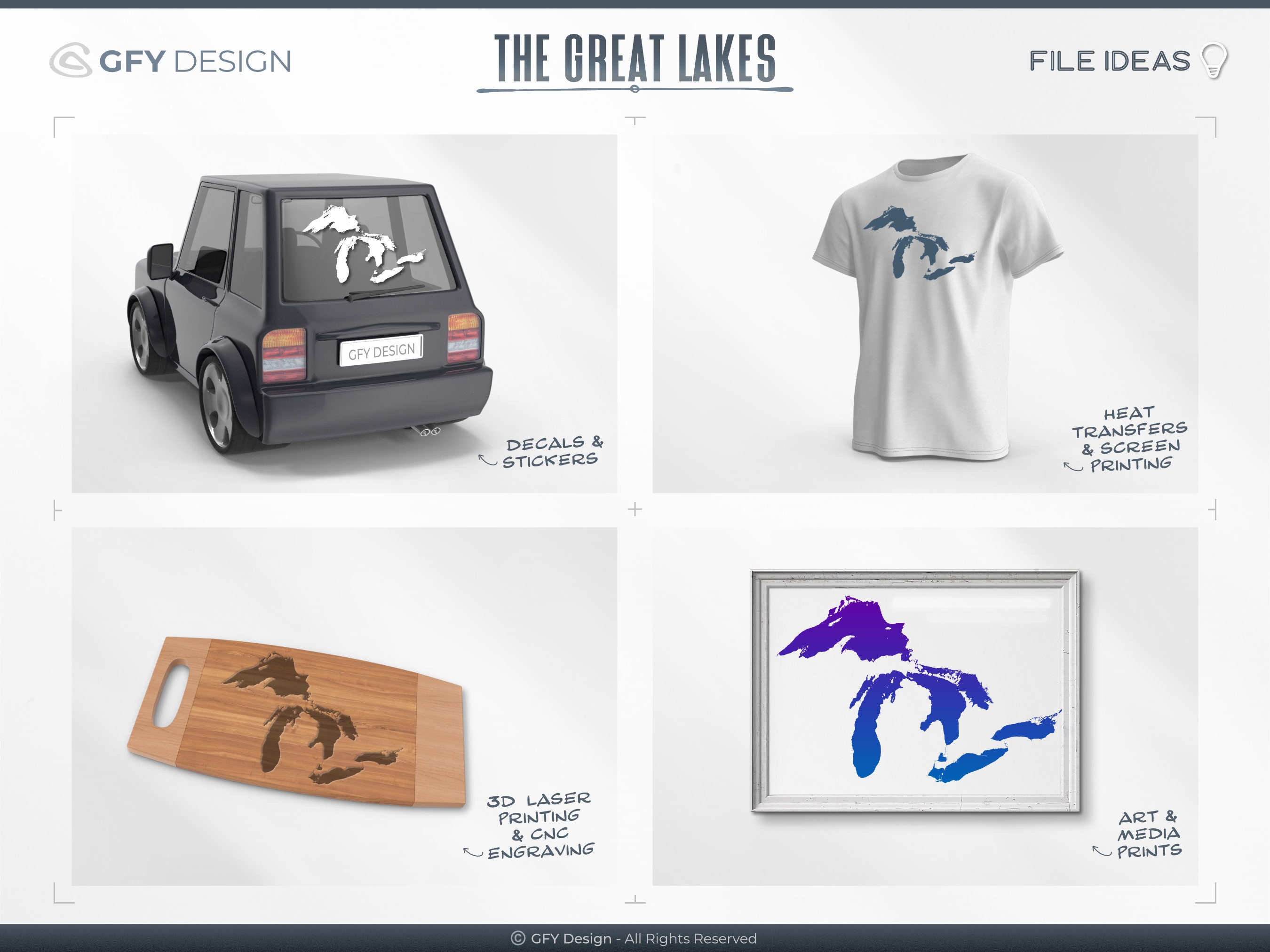 Great Lakes Super Bundle - SVG Vector Graphic Set | Perfect for Cricut ...