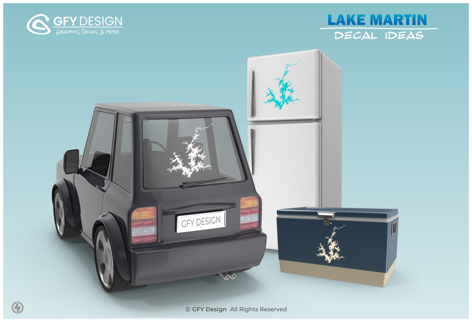 Lake Martin Vector Graphic Cut File Map Print Ready | Etsy