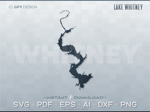 Lake Whitney SVG Graphic Digital File Set Texas Vector - Etsy