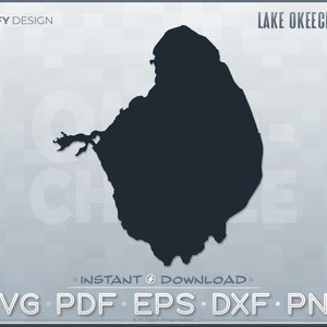 Lake Okeechobee SVG Vector Graphic - Florida ( Ideal for DIY Projects ...