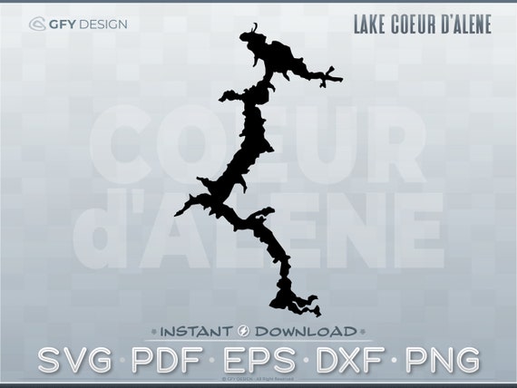Harrison Slough / Coeur D'alene Lake Digital Design File | Etsy