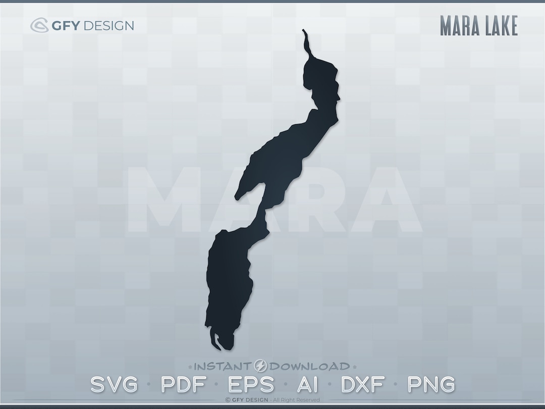 Mara Lake SVG - Digital File Set - British Columbia Canada | Vector ...