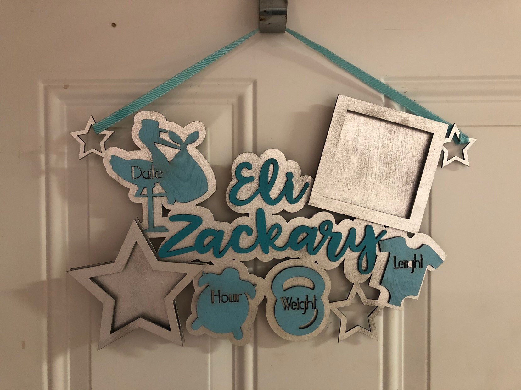 Hospital Door Hanger Welcome Baby Sign Newborn Sign Baby Shower ...