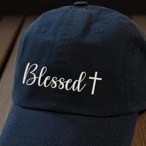 Embroidered "blessed" Baseball Cap: Christian Faith Gift - Etsy