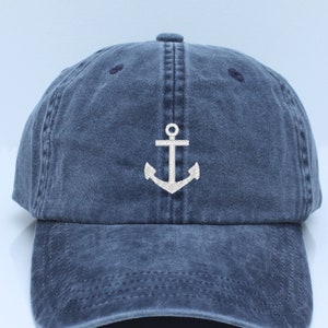 Anchor Baseball Cap Captain Anchor Sailing Boat Dad Hat - Etsy