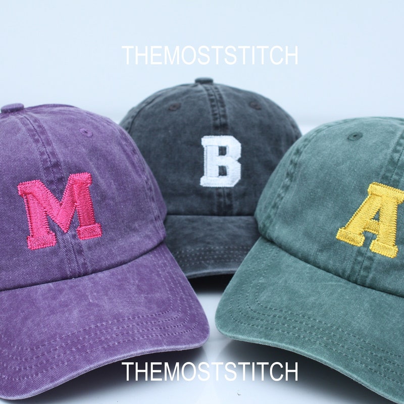 Hat With Initials - Etsy