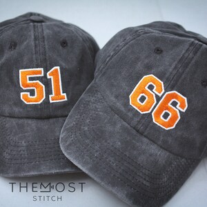 Custom Number Hat Women's Hat With Number Men's Hat - Etsy